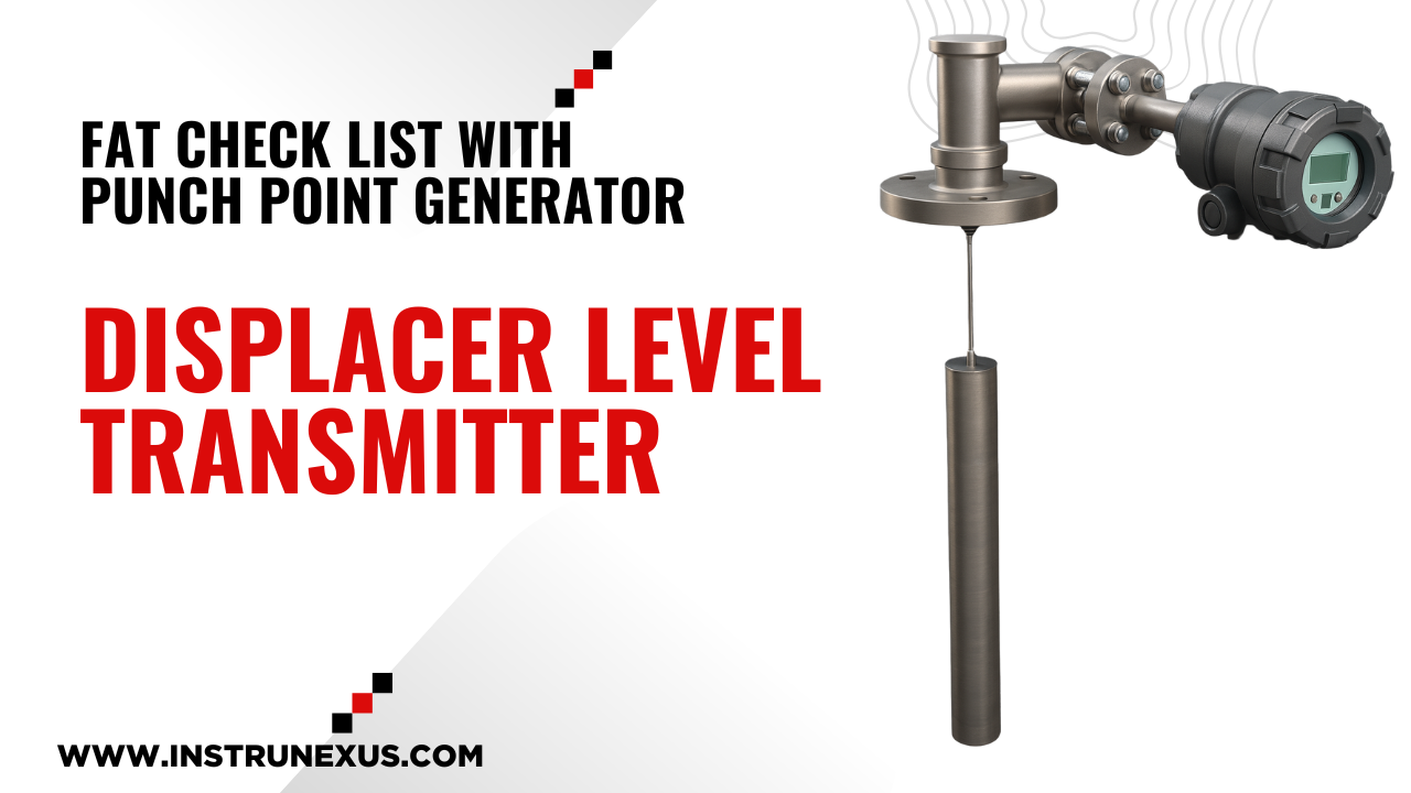 Displacer/Radar Level Transmitter with a Level Bridle - FAT Check List ...