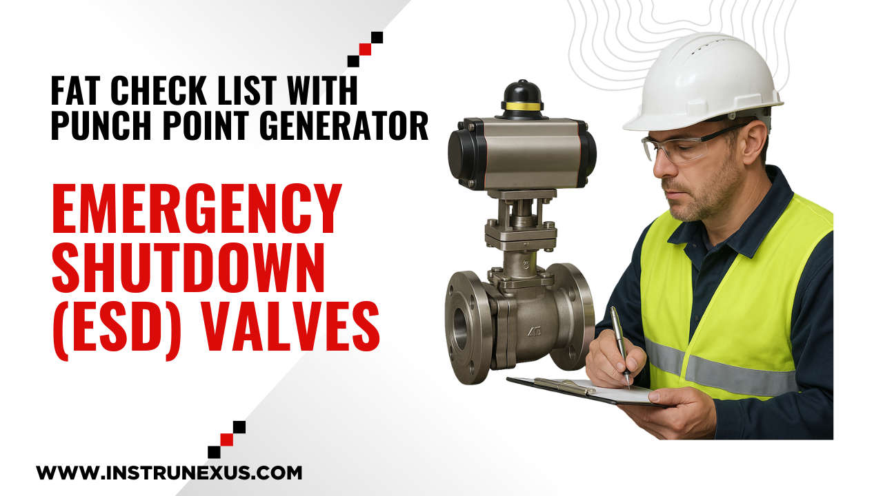 FAT Check List _ ESD Valve - InstruNexus