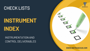 Instrument Index – Comprehensive I&C Engineering Checklists for EPC ...