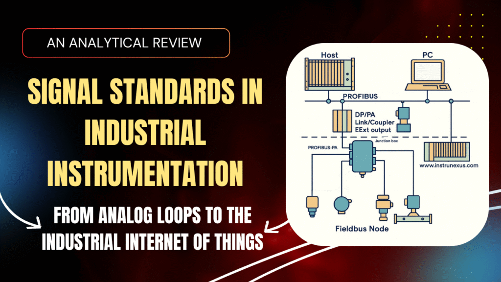 Signal Standards in Industrial Instrumentation: From Analog Loops to the Industrial Internet of ...