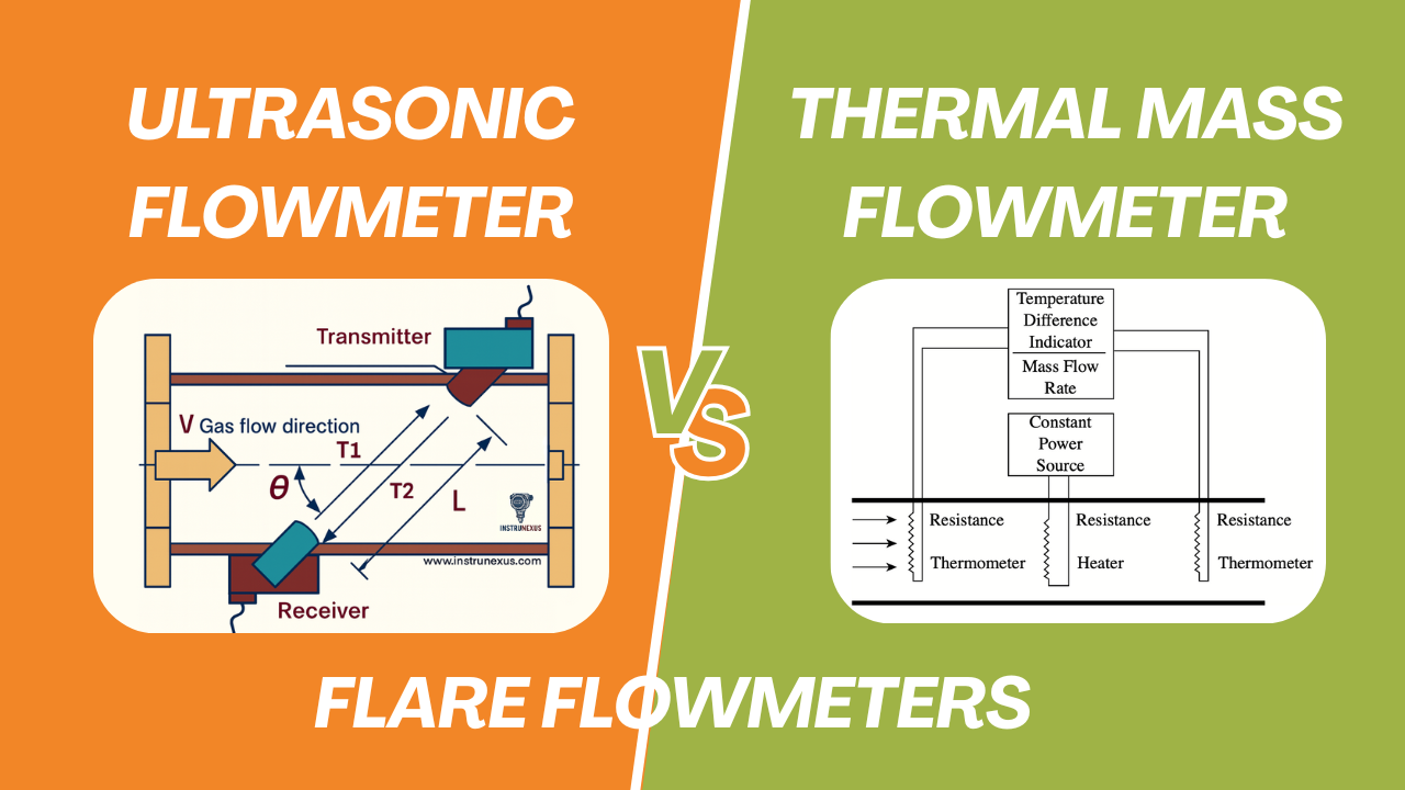 Ultrasonic vs Thermal mass flowmeter : Flare flow measurement ...