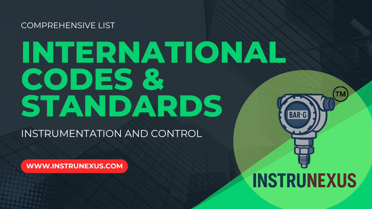 List of Instrumentation International Standards – InstruNexus